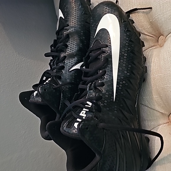 Nike | Shoes | Nike Alpha Menace Black Snake Skin Cleats Size 2 Worn 3 ...